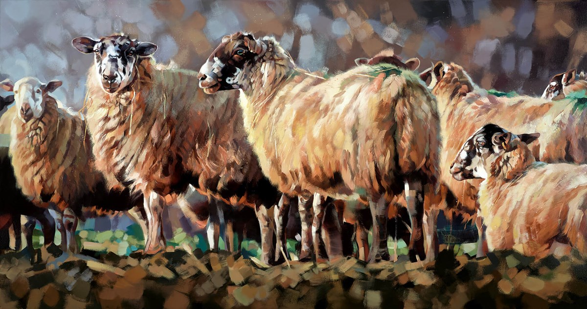 Evening Flock Painting by Debbie Boon | Adore Fine Art