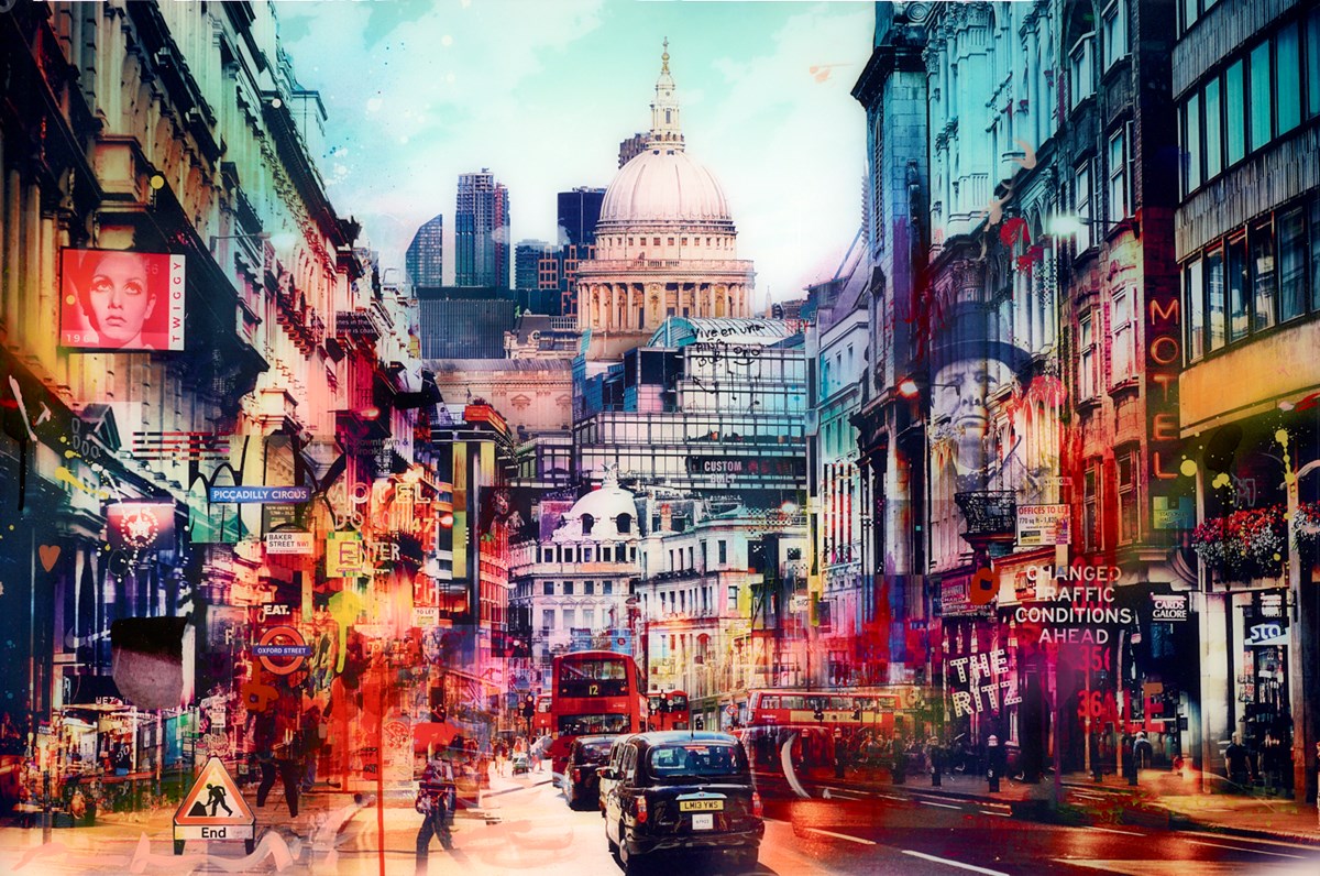The Big Smoke Painting by Paco Raphael | Adore Fine Art