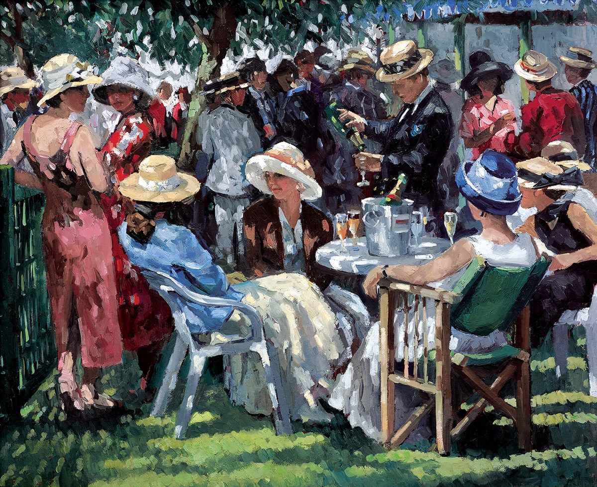 An Elegant Gathering Painting by Sherree Valentine Daines | Adore Fine Art